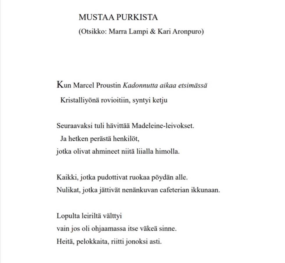 Viikon runo #38: Arto Lappi - Kulttuuritoimitus